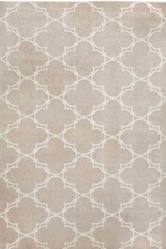 Quatrefoil Rug - Natural Linen - 5' x 8' - COCOCOZY